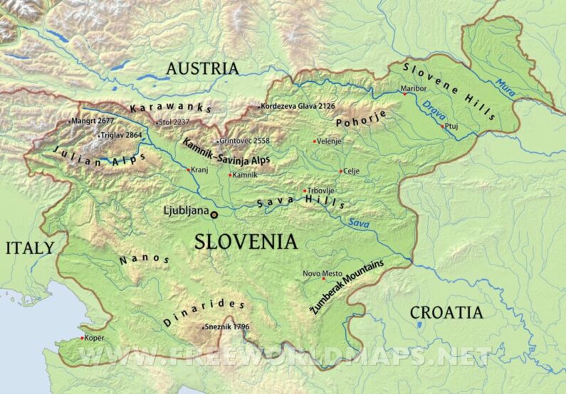 31 幅地图助您了解斯洛文尼亚 - SECRET SLOVENIA